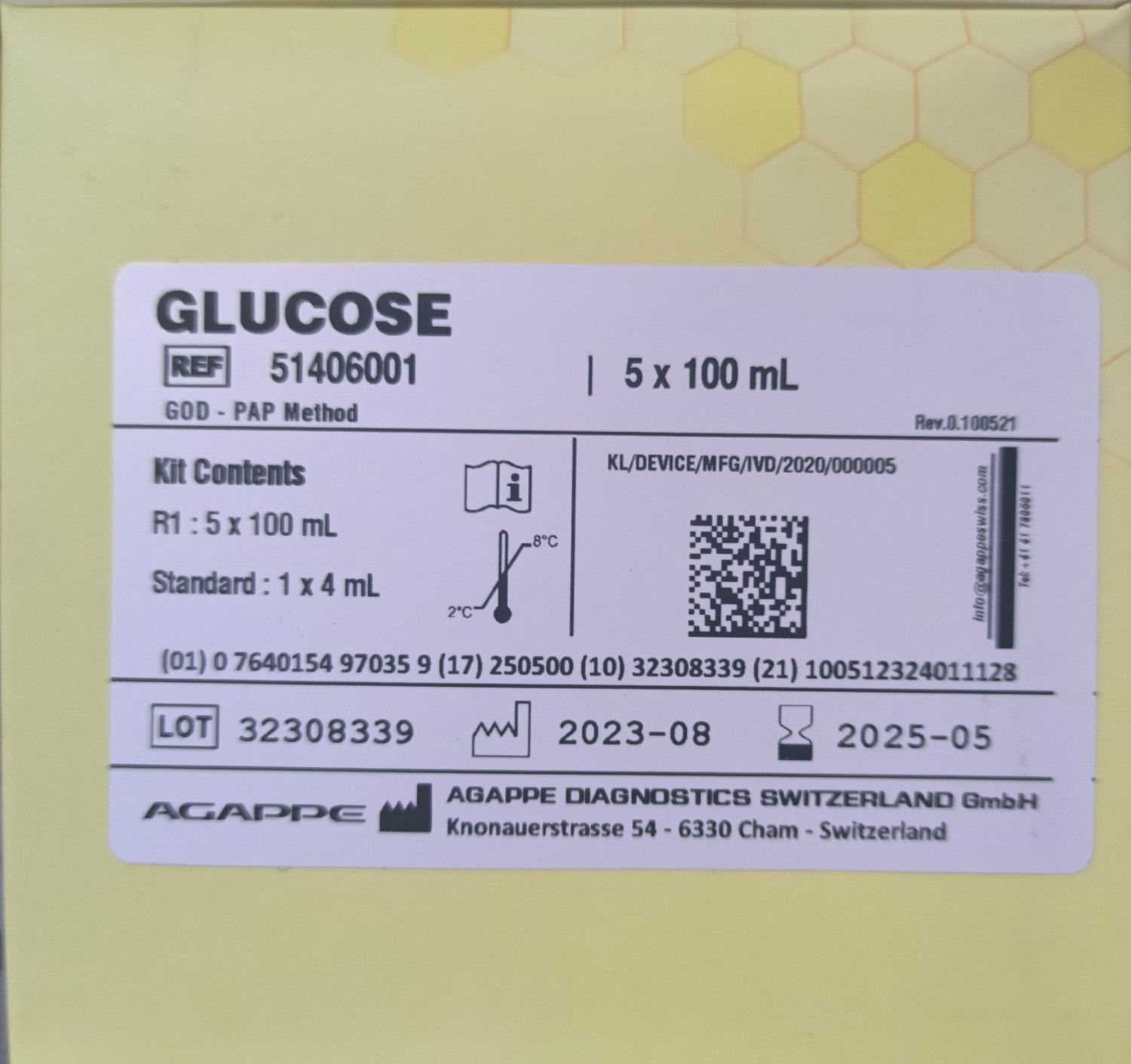 GLUCOSE (S.L) 5 x 100 mL